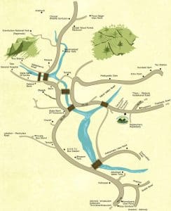 Munnar Map- Munnar of Tourist Places & Attractions Map