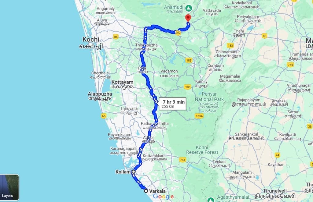 Varkala to Munnar by Bus, Train, Taxi & Flight (wt Budget & Tips ...
